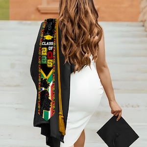 Custom South Africa Graduation Stole, Personalized Kente Graduation ...