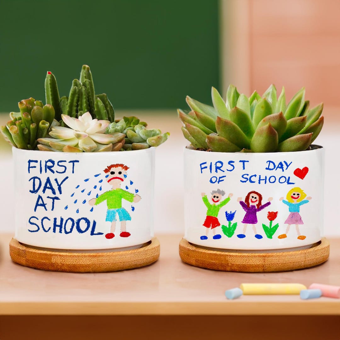 Custom Kids Drawing Gifts for Teacher, Personalized Children's Drawing ...