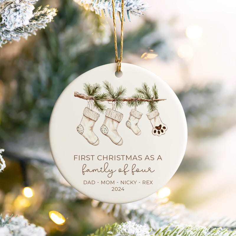 Animal Family Ornament 5 - Etsy