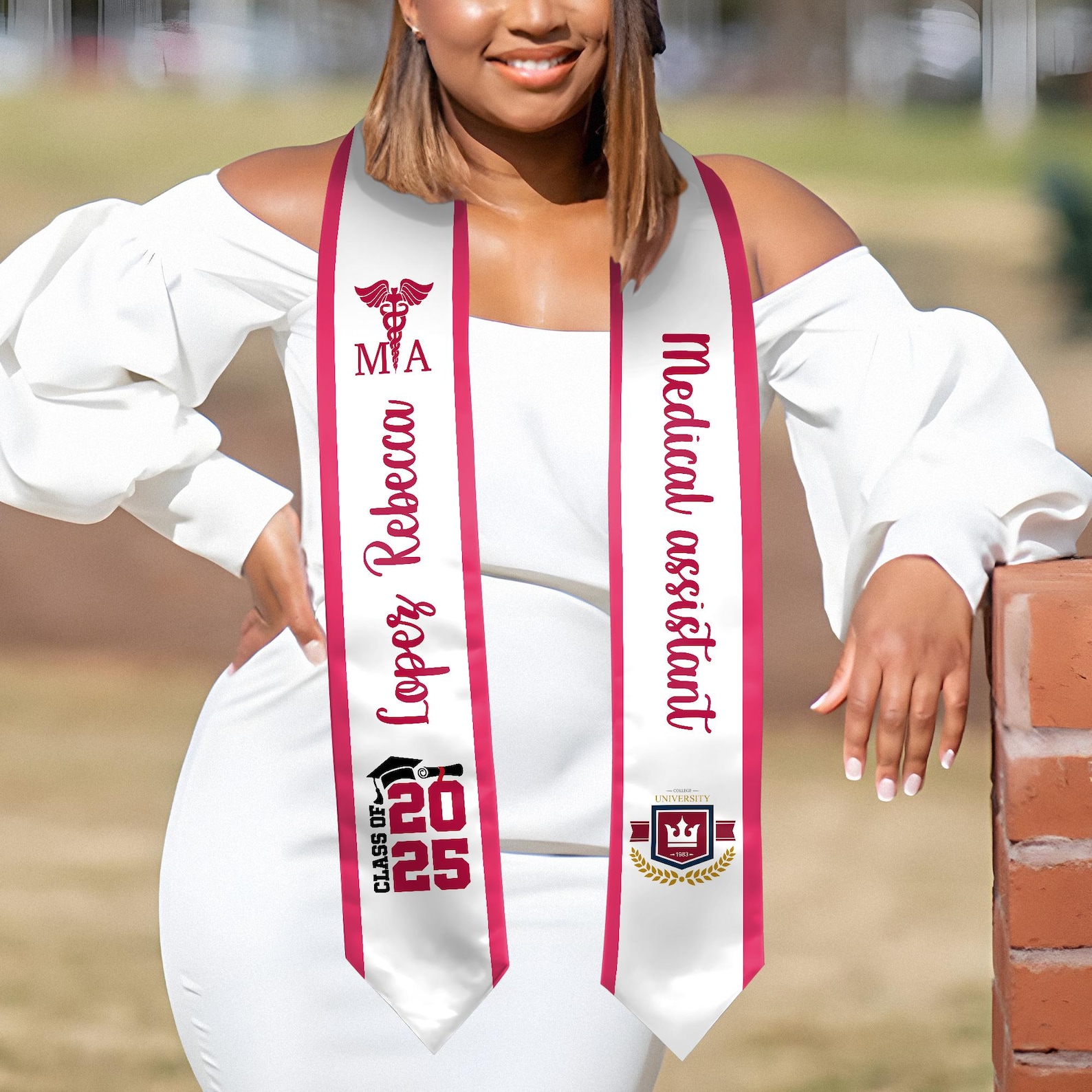 Custom Medical Assistant Graduation Stole, Personalized RN Nursing ...