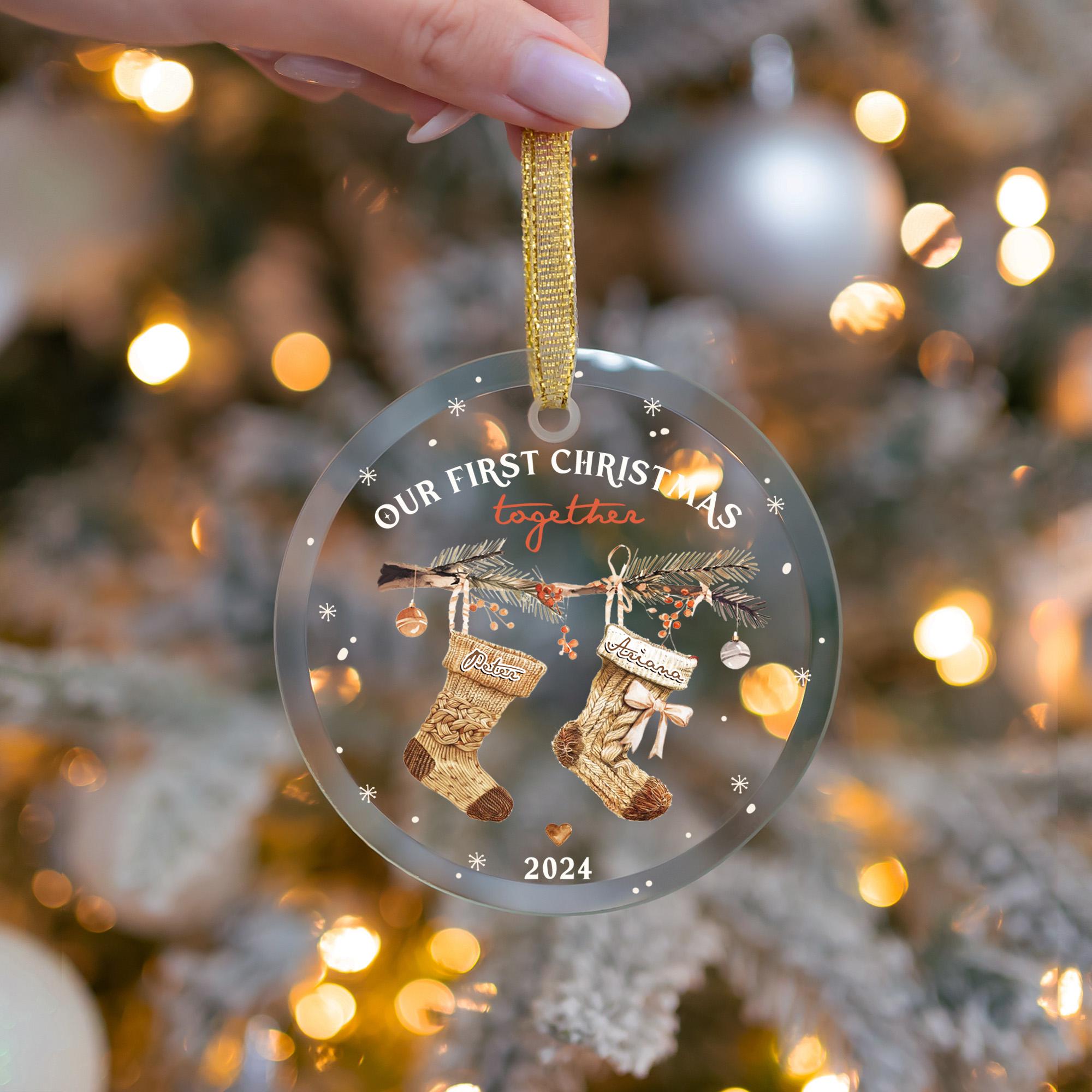 Custom First Christmas Couples Ornament, 1st Christmas Together Gifts ...