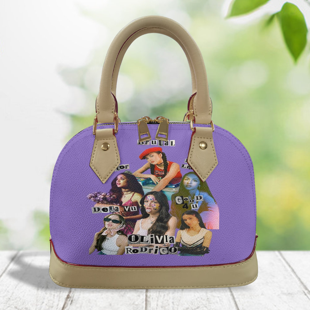 Olivia Rodrigo GUTS Tour Leather Shell Bag, Olivia Rodrigo Handbag by ...