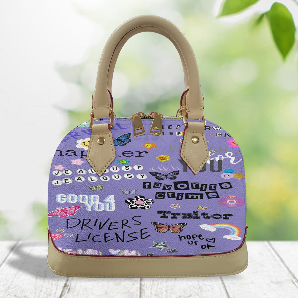 Olivia Rodrigo GUTS Tour Leather Shell Bag, Olivia Rodrigo Handbag sold ...