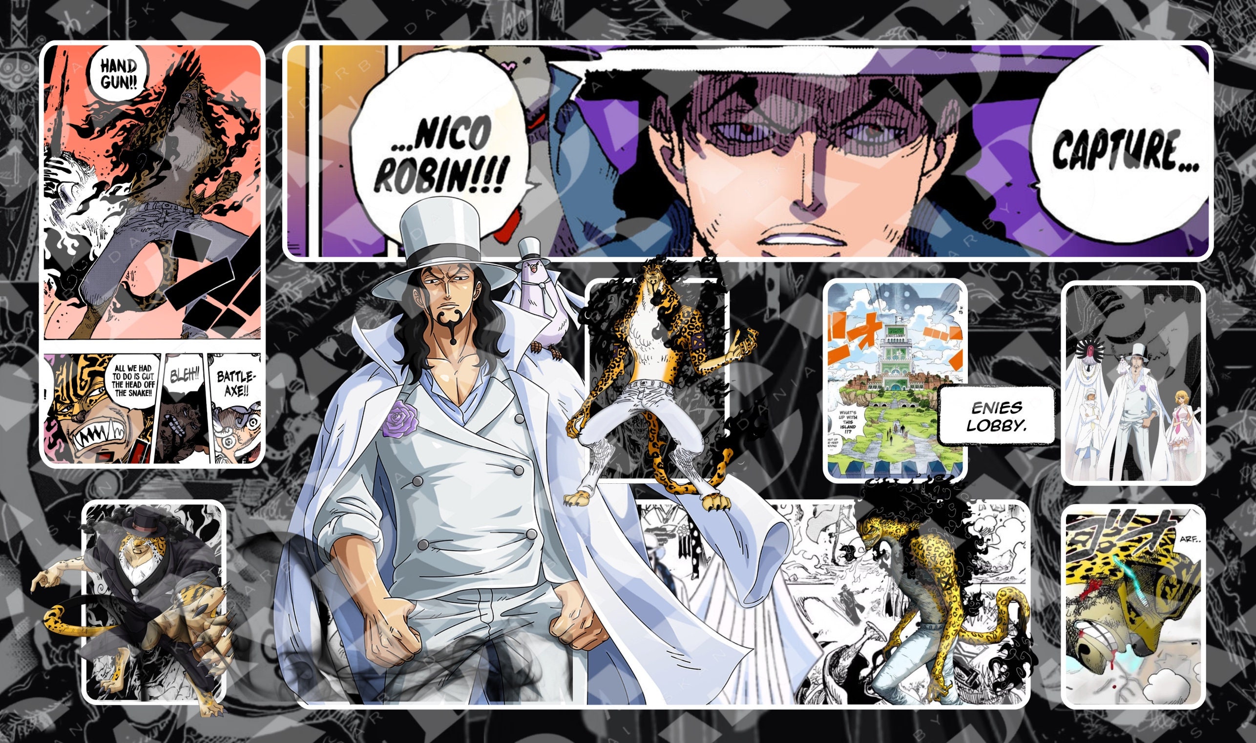 DIGITAL Rob Lucci One Piece TCG Playmat - Etsy