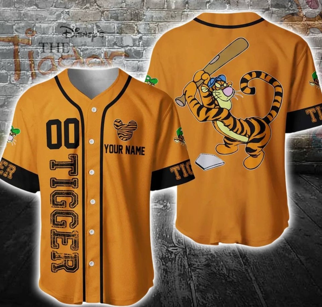 Personalized Tigger Pooh Game Day Baseball Jersey, Tigger Winnie the ...