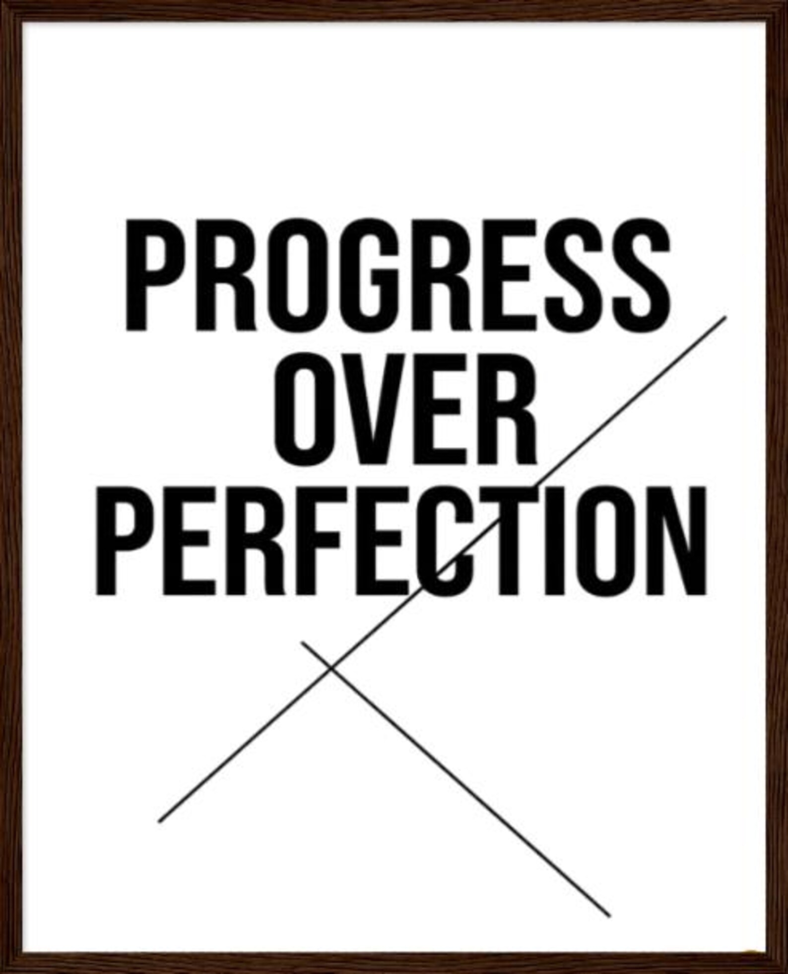 Progress Over Perfection – Growth Mindset Framed Poster - Etsy