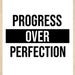 Progress Over Perfection – Growth Mindset Framed Poster - Etsy