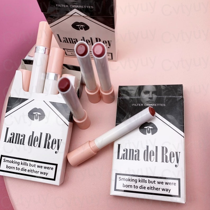 4 Color Lana Del Rey Lipsticks Set,cigarette Lipsticks Set,lana Del Rey ...