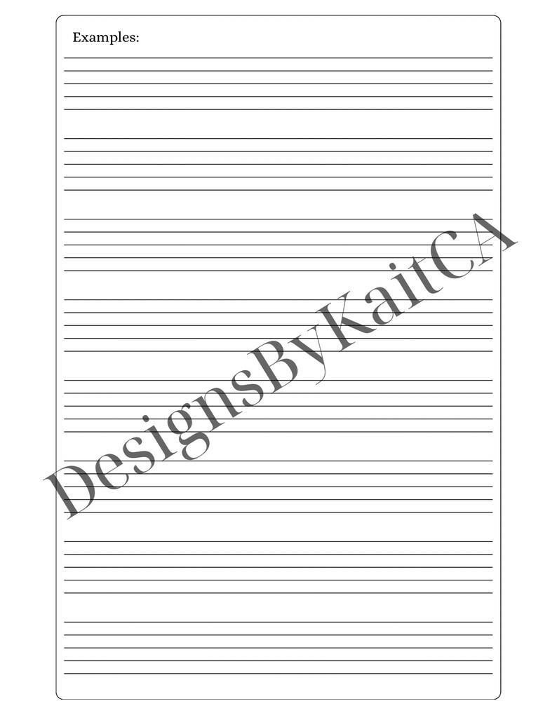 Printable Music Theory Note Template - Etsy