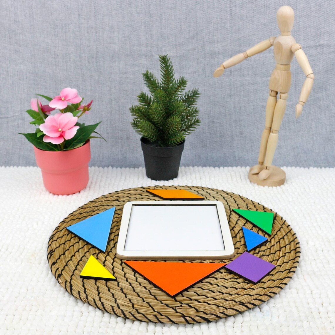 Wooden Tangram - Etsy