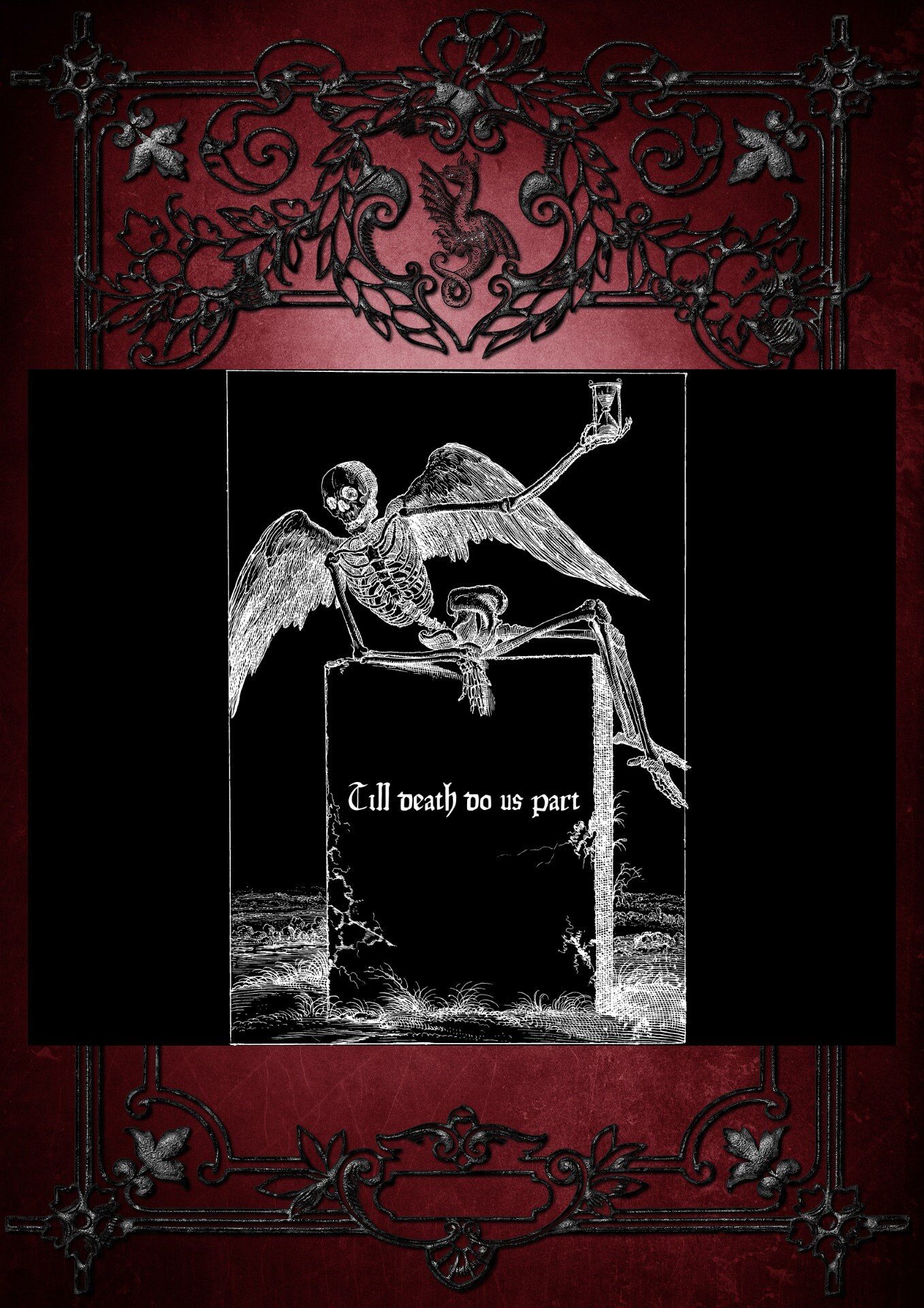 Goth Valentine's Day Card Printable Gothic Love Card Alternative ...