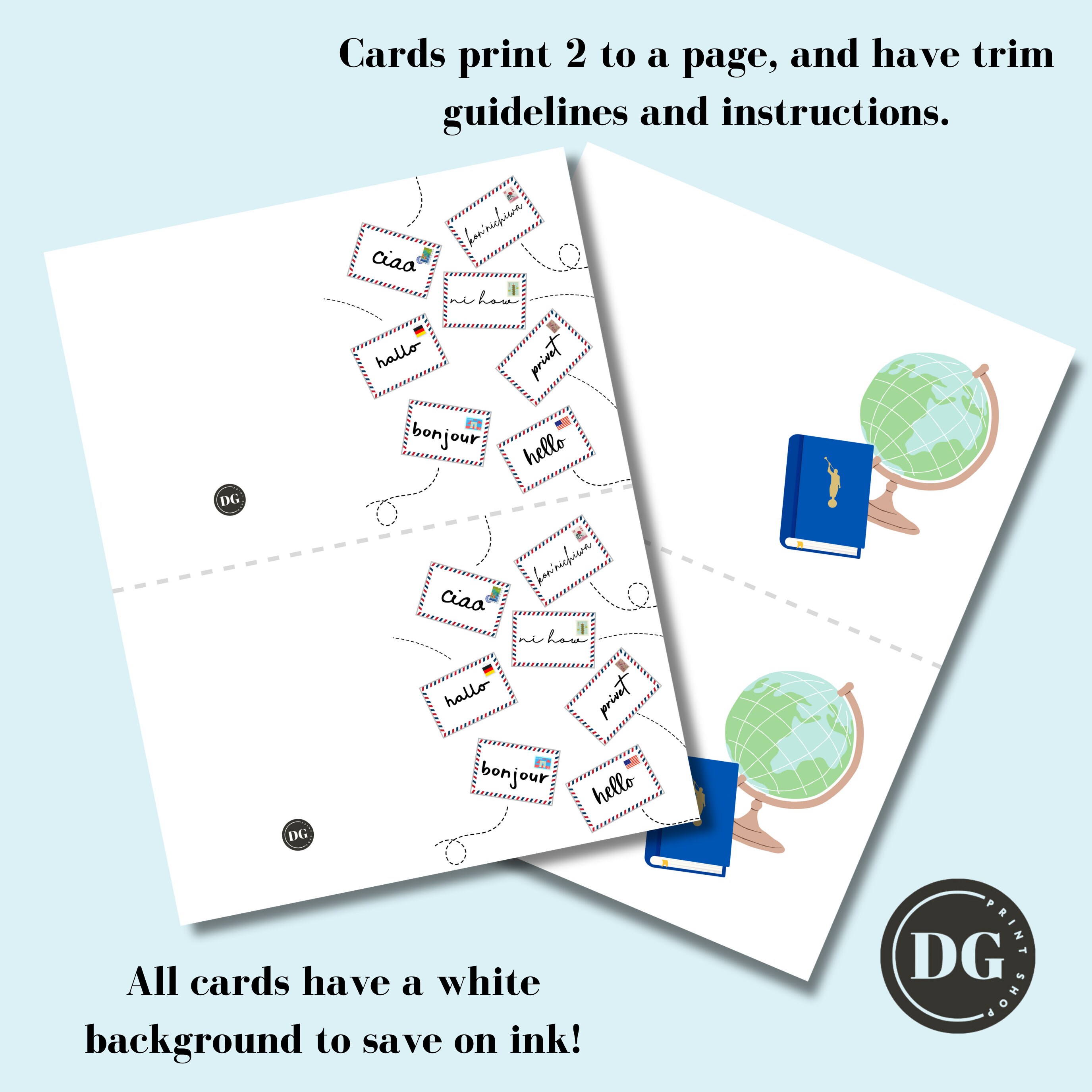 Printable Missionary Greeting Cards - Digital Download - Etsy