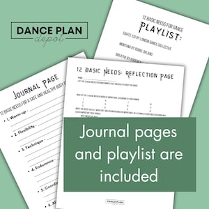 Body and Motion: 12 Basic Needs for Dance Class Lesson Plan - Etsy