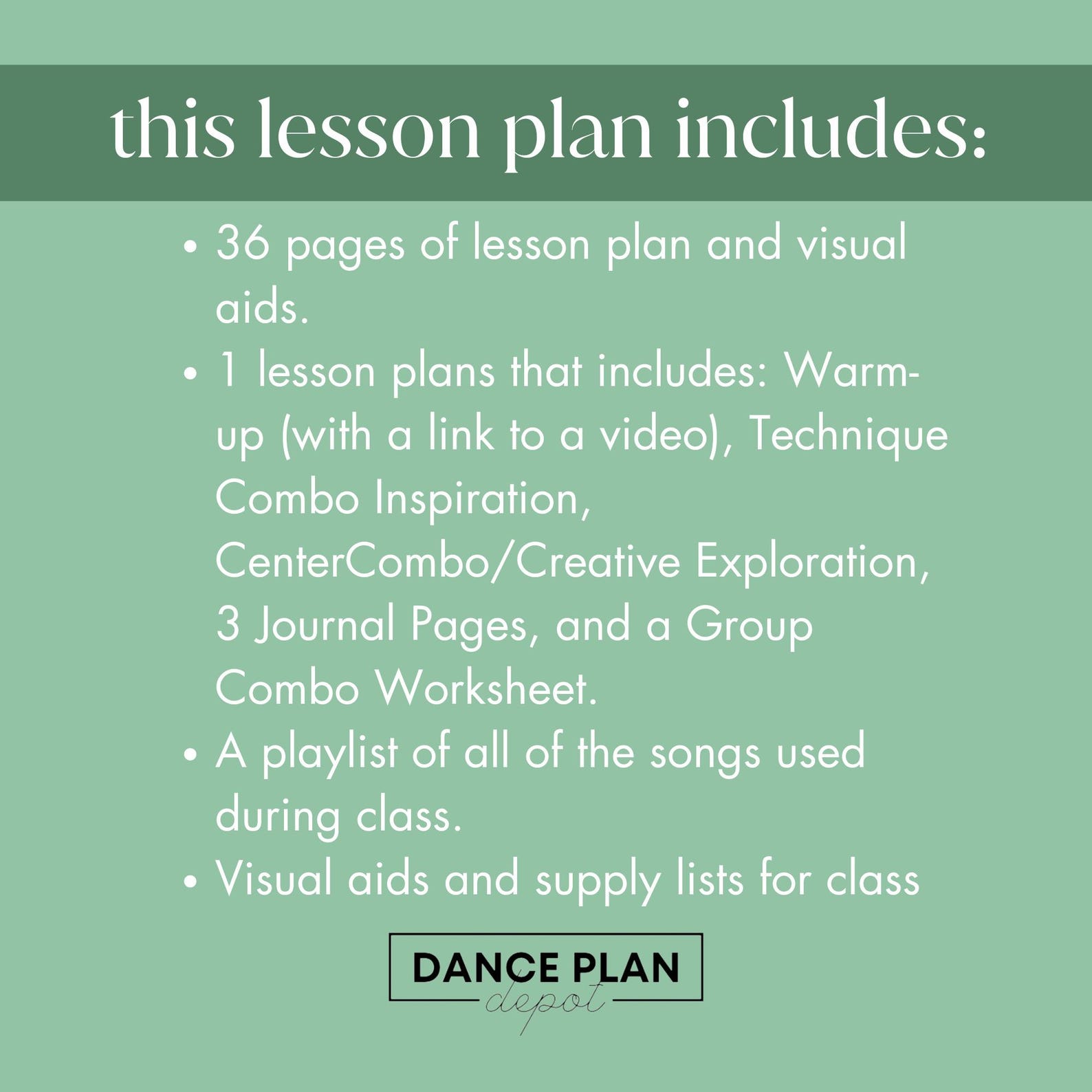 Body and Motion: 12 Basic Needs for Dance Class Lesson Plan - Etsy