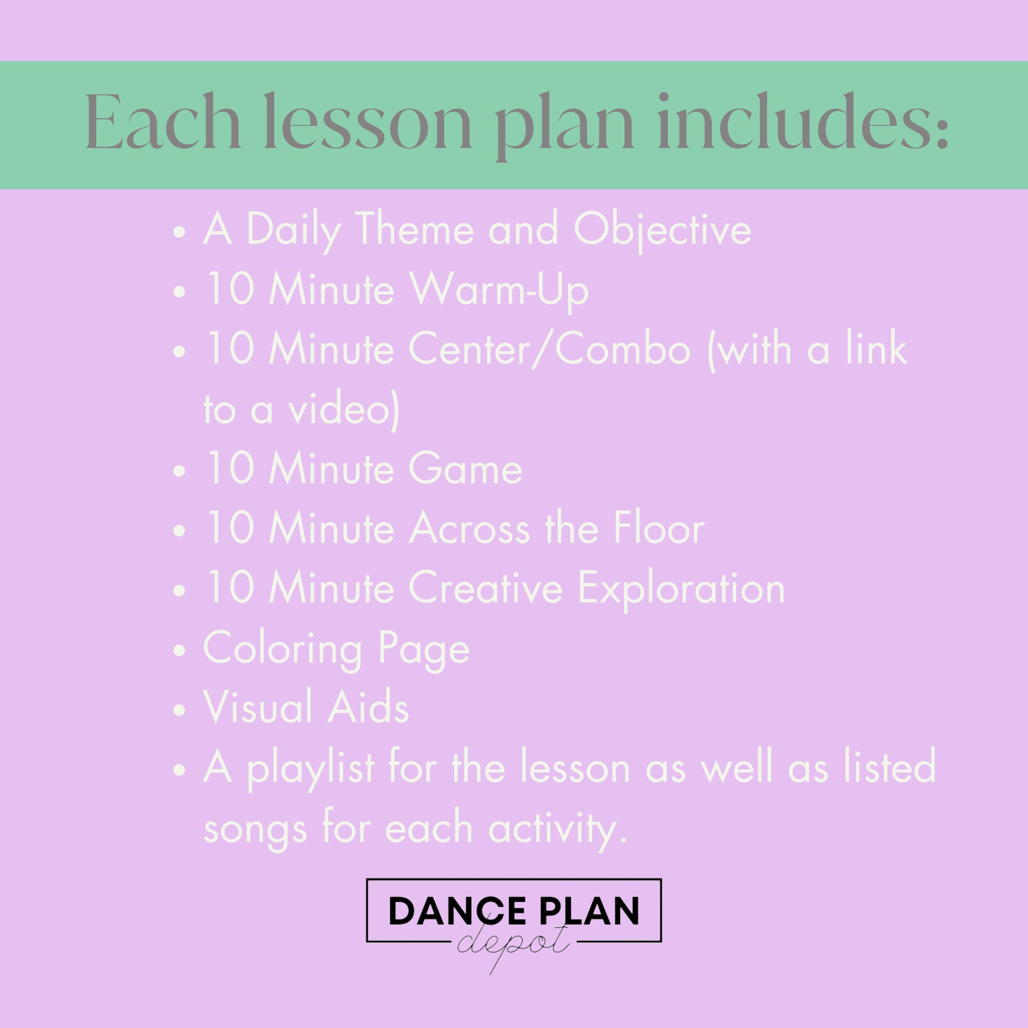 Little Mermaid Dance Class Lesson Plan - Etsy