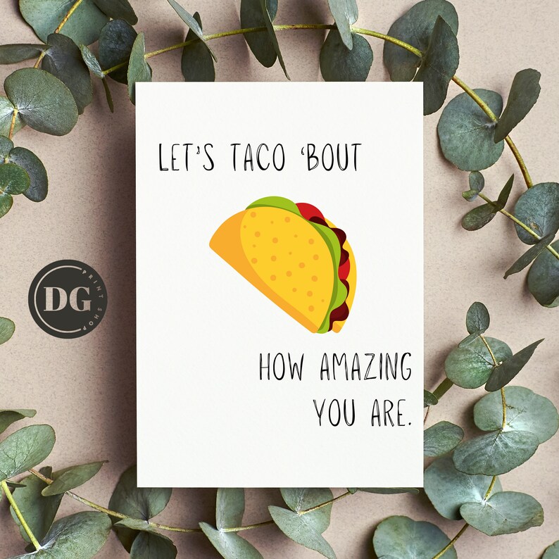 20 Printable Food Pun Greeting Cards - Etsy