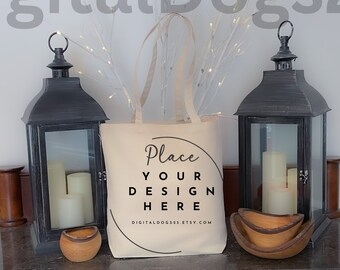Bagmasters A250 Tote Bag Mockup, Canvas Tote Bag Mockup, Home Decor ...
