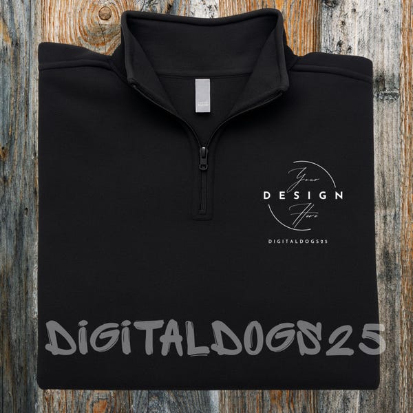 Quarter Zip Template - Etsy