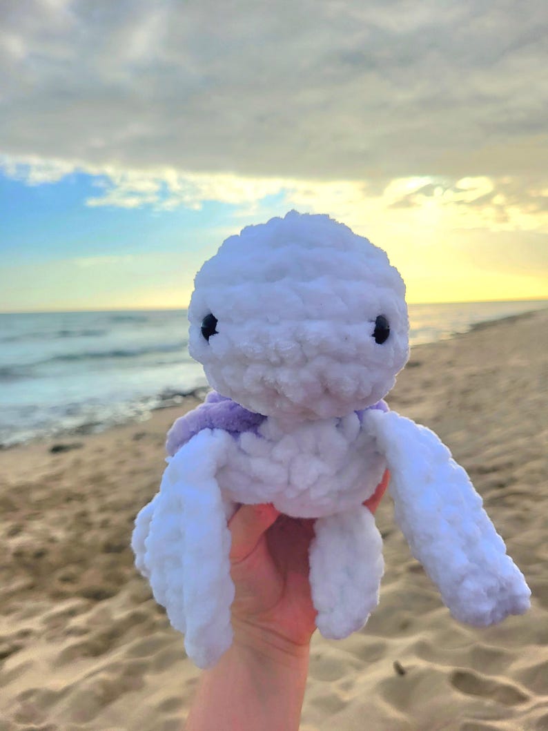 Purple or Green Turtle Made by Empty Mind Crochet, From Hawaii - Etsy