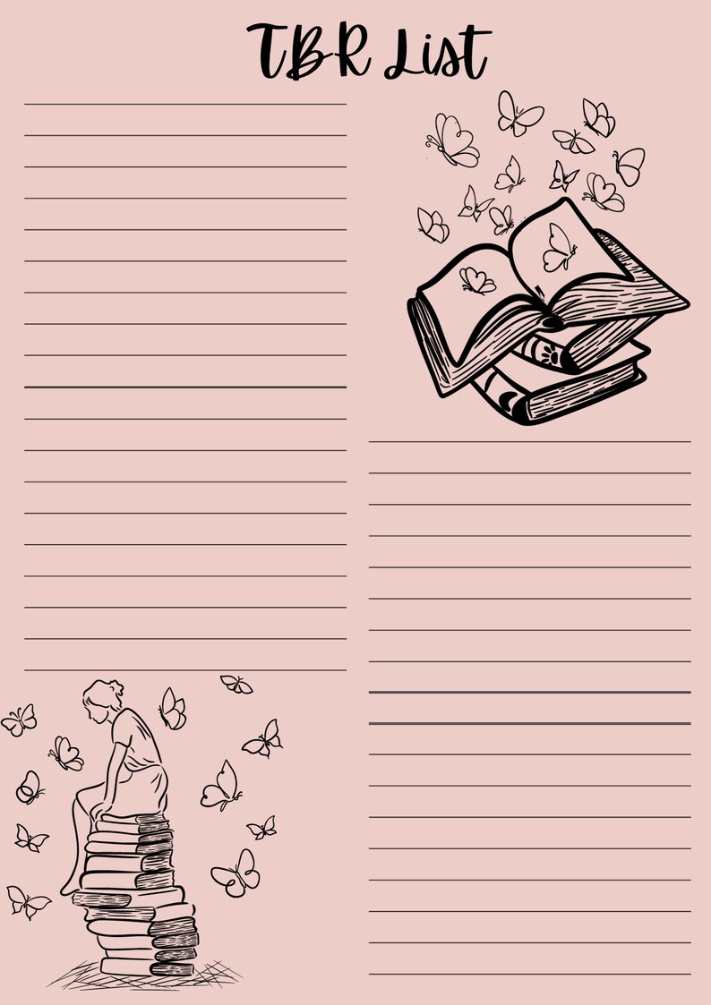 Printable Reading Journal 2024 - Etsy