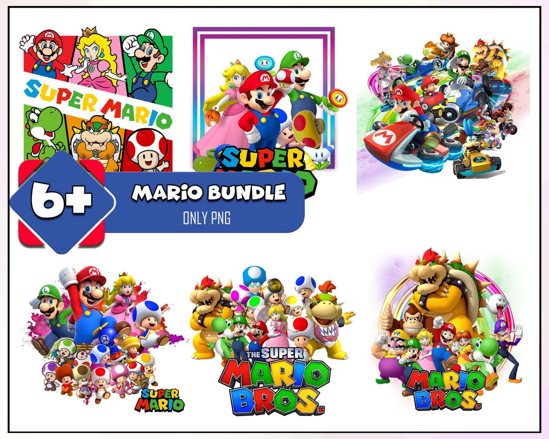 Super Mario PNG Bundle, Super Mario Bundle, Super Mario Transparent PNG, Mario and Luigi, Mario ...