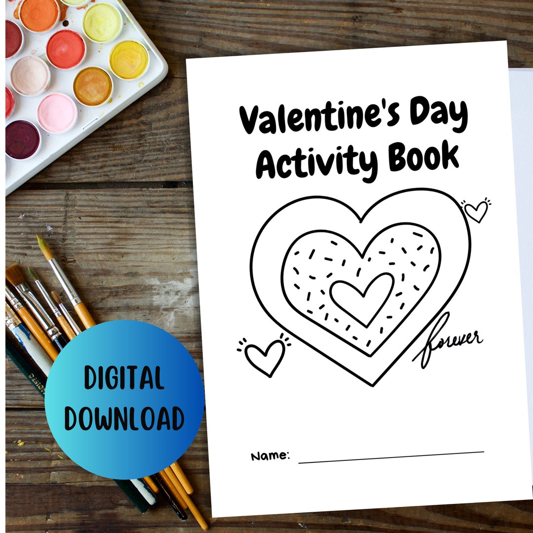 Valentine's Activity Book Printables Games for Valentines for Kids ...