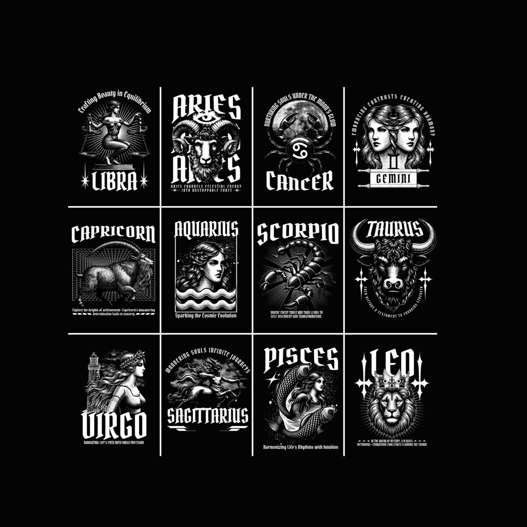 Classic T-shirt zodiac Sign, 100% Cotton, Poison, Birthday, Unisex ...