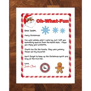 Thank You Letter From Santa Instant Download - Etsy