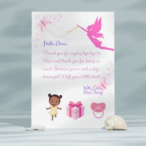 Editable Pacifier or Binky Fairy Letter, Instant Download - Etsy Canada