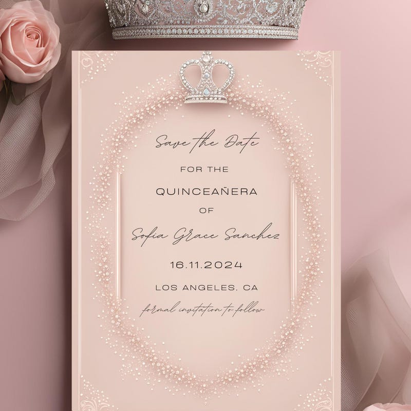 Quinceanera Save the Date - Etsy
