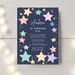 Navy Stars Birthday Party Invitation Template CB021 - Etsy