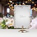 Elegant Editable Diamonds and Pearls Wedding Reception Table Number ...