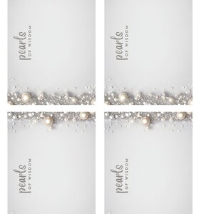 Elegant Editable Diamonds and Pearls Bridal Shower Pearls of Wisdom ...