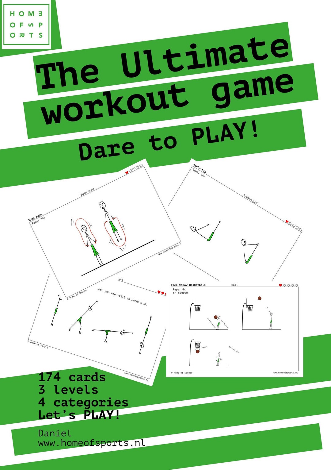 The Ultimate Workout Game English Version 174 Exercises 3 Levels 4 ...