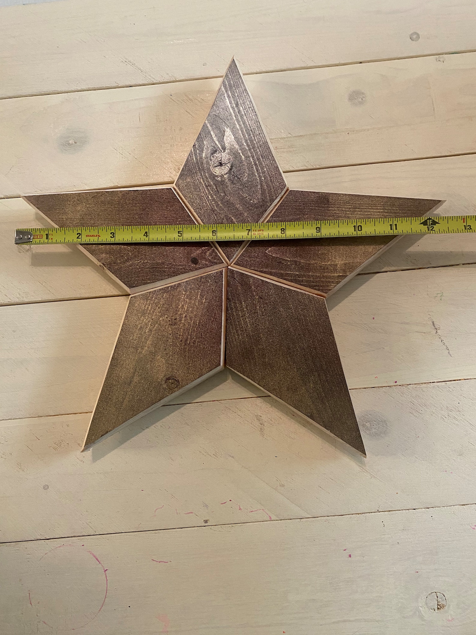 Handmade Wooden Star Wall Decoration With Custom Stain or Paint - Etsy