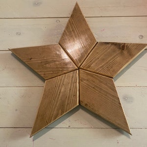 Handmade Wooden Star Wall Decoration With Custom Stain or Paint - Etsy