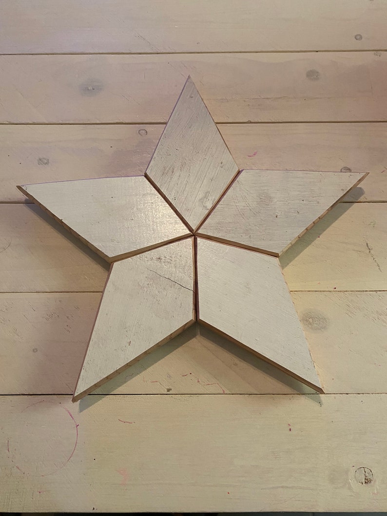 Handmade Wooden Star Wall Decoration With Custom Stain or Paint - Etsy