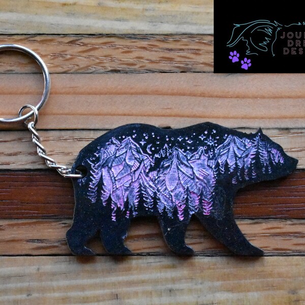 Bear Keychain - Etsy