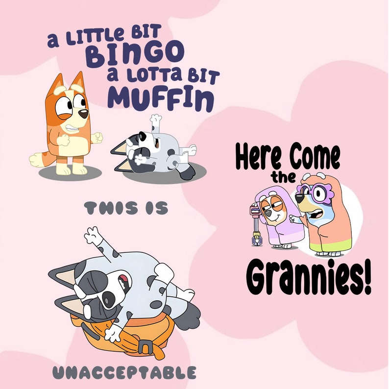 Bluey 3 Files PNG, Bluey Family Png, Bluey Dad PNG, Bluey Mom Png ...