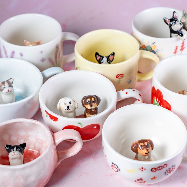 Personlaized Pet Mug Custom Your Idea Handmade Coffee Mug Birthday Gift ...