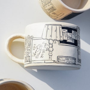 Sleeping Cat Mug Ceramic Coffee Mugs Handmade Sleepy Cat Mug Cat Lover ...