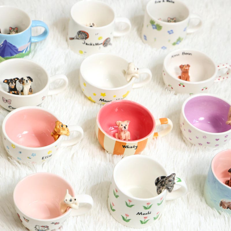 Custom Pet Mug Set - Etsy