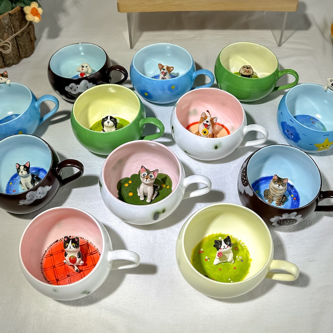 Custom Great Pet Handmade Coffee Mug Personalized Cat Mug Birthday Gift