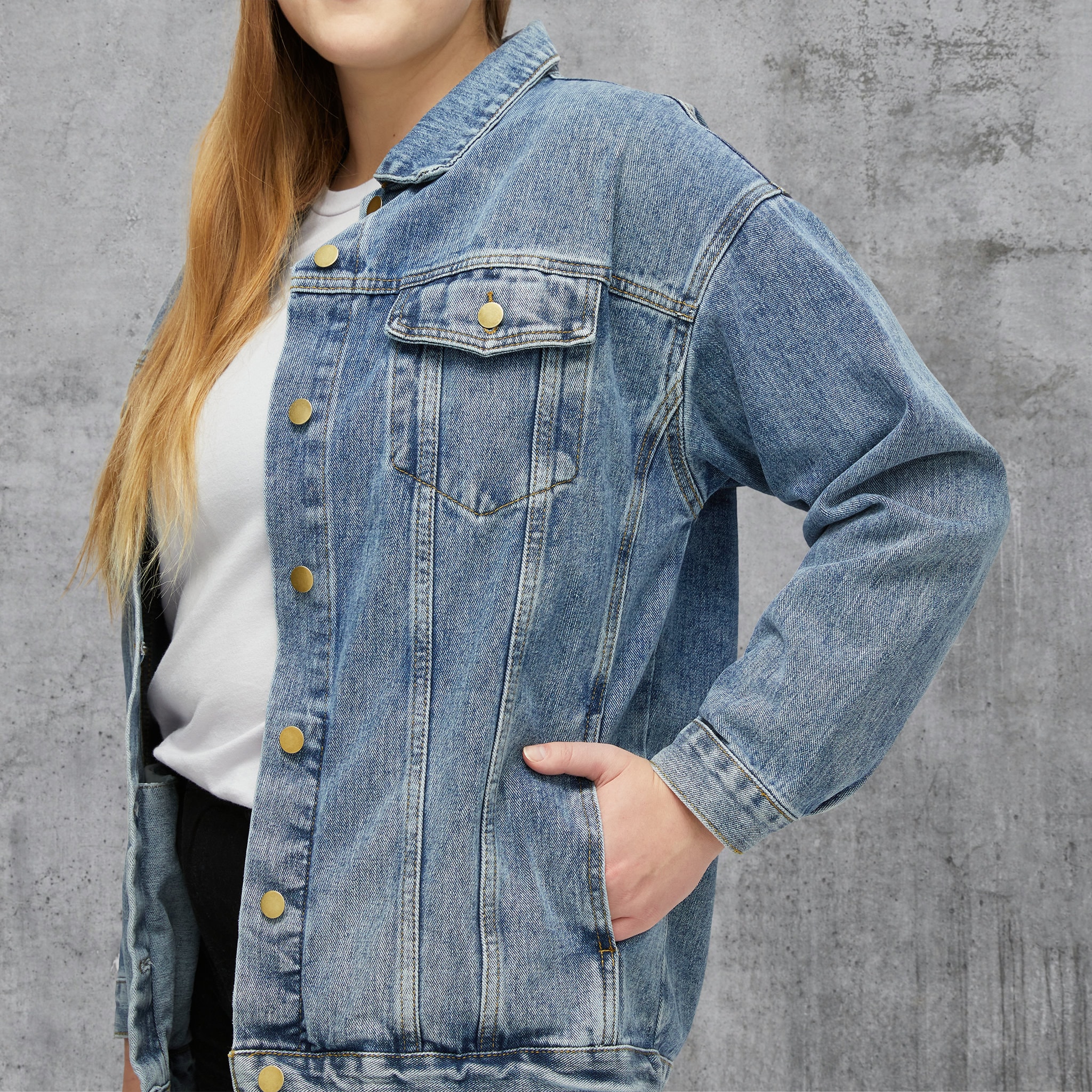 Denim Jacket Cat Jean Jacket Oversized for Women Cat-funny Jean Jacket ...