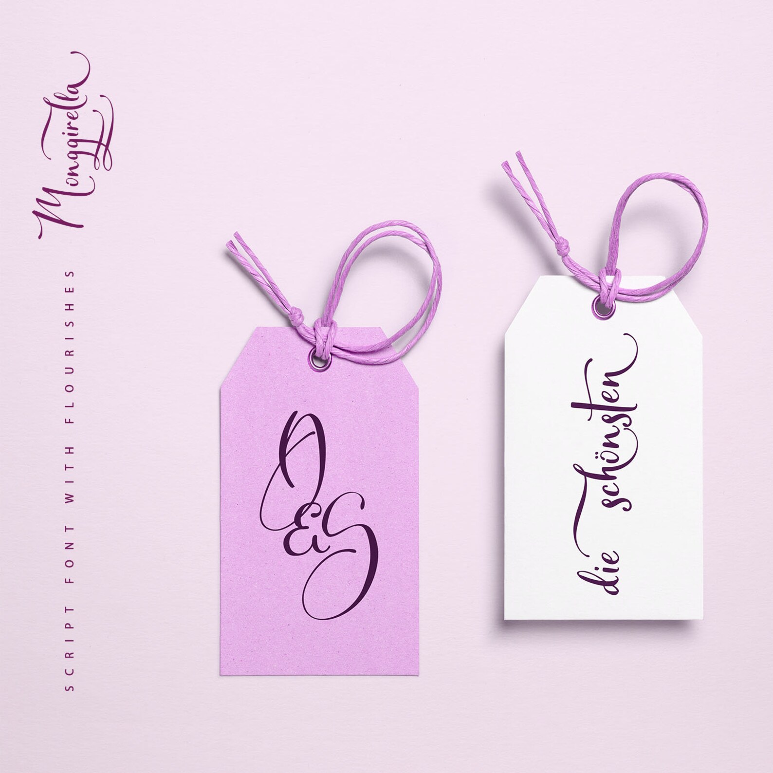 Cyrillic Stylish Wedding Font With Tails Script Handwritten Cursive ...