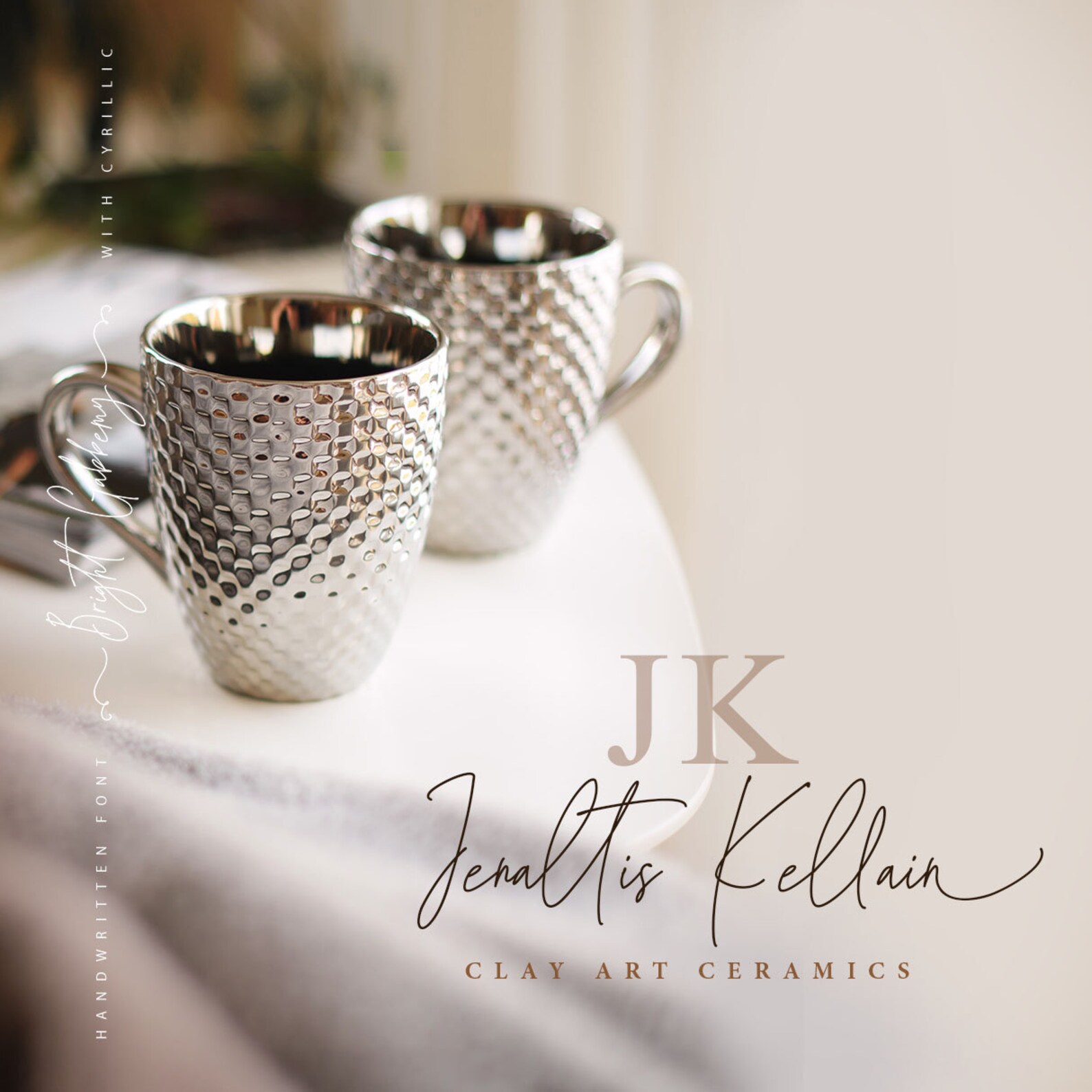 Greek Cyrillic Handwritten Script Cursive Wedding Handwriting Font With ...