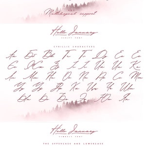 Cyrillic Cursive Stylish Script Font Tails Handwritten Wedding ...