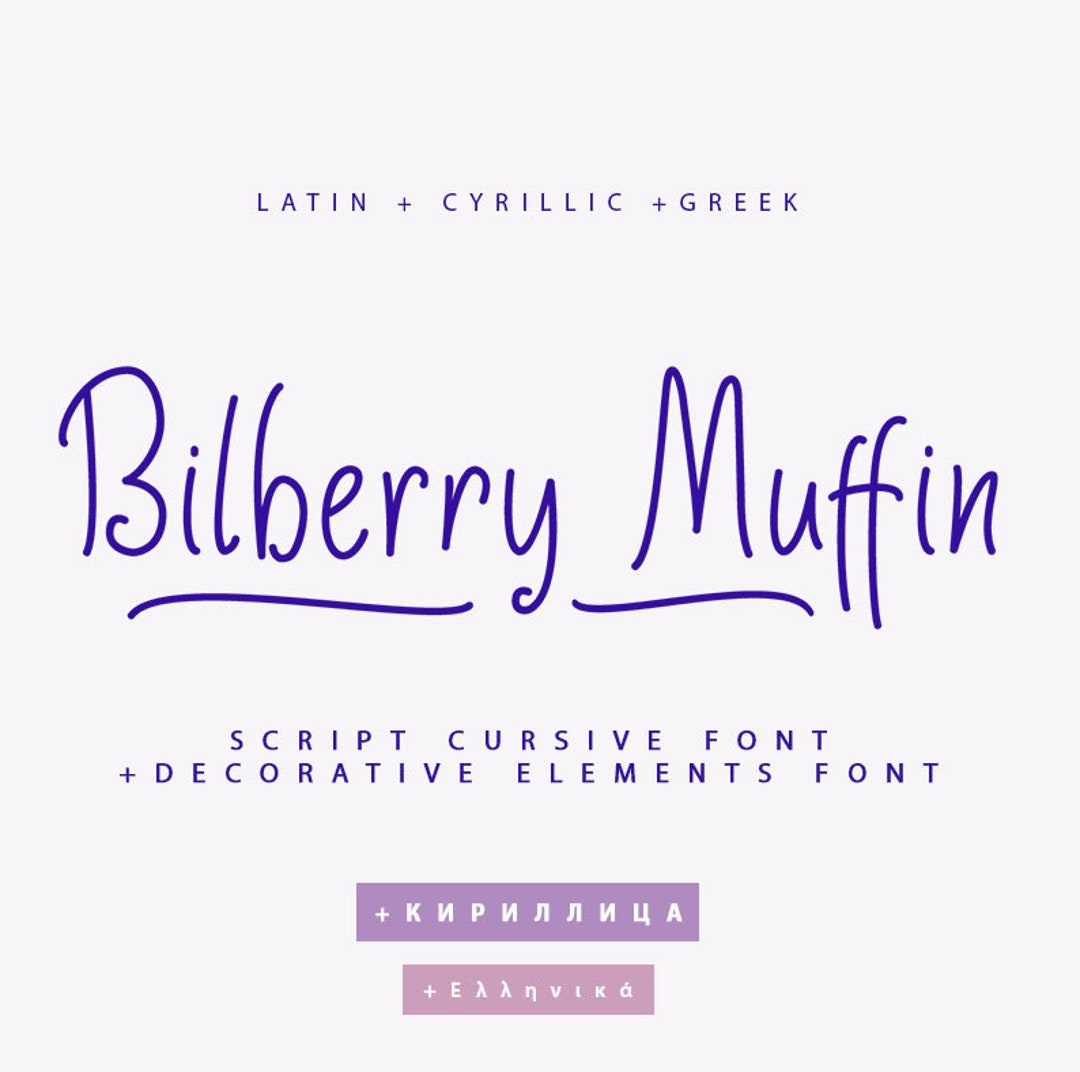 Handwritten Cyrillic Greek Cursive Cute Monoline Script Font ...