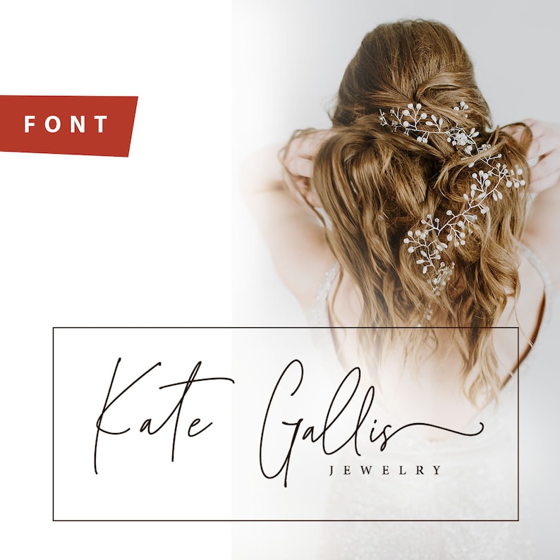 Greek Wedding Cursive Cyrillic Script Handwritten Font Tails ...