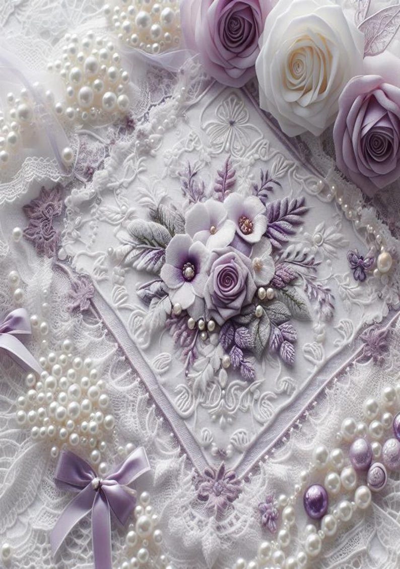 Printables Download, Lilac Themed Designer Papers - Etsy